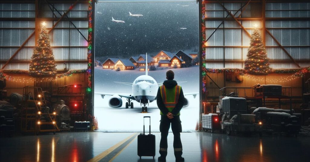 Christmas Beneath the Wings: A Tribute to Aircraft Maintenance Workers